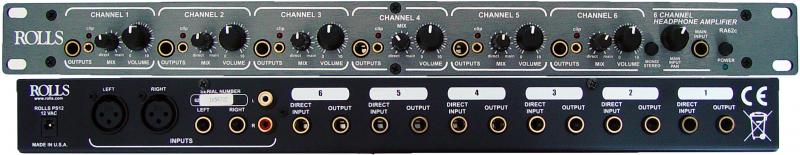Rolls RA62c 6 Channel Headphone Amplifier - Headphone Amplifiers ...