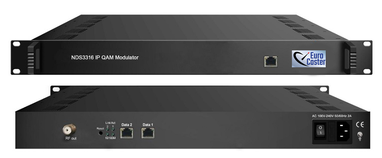 Eurocaster EC-3316 16 Channel IP QAM Modulator - Satellite head-end encoders etc ...