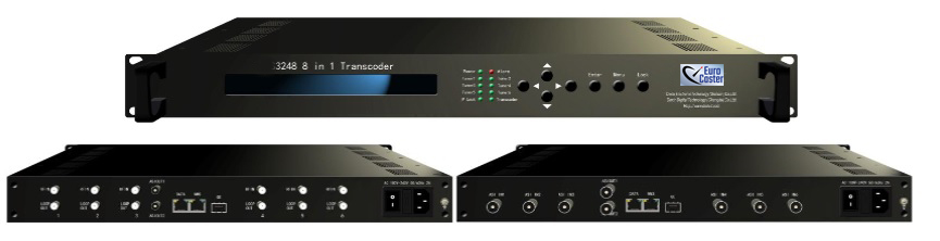 Eurocaster EC-3248 8-in-1 Transcoder with AC3 - Digital Head-end ...