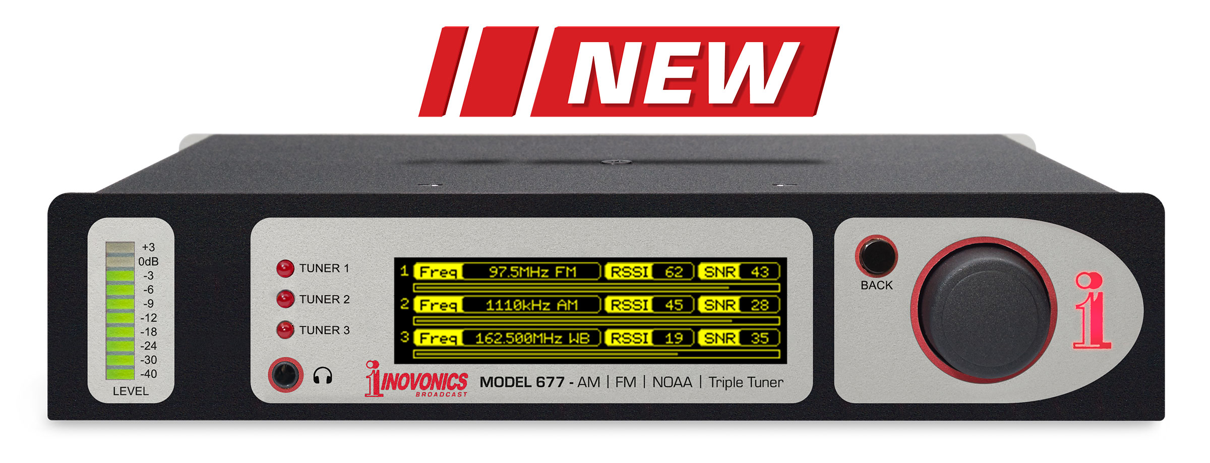 Inovonics 677 EAS Triple Receiver: Three AM, FM, NOAA receivers, mono ...