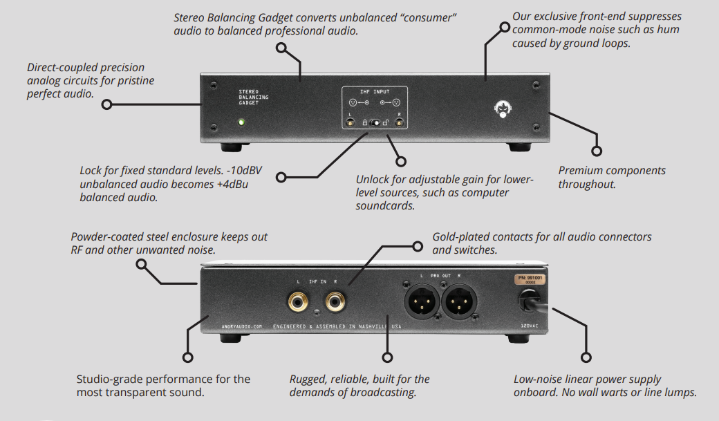 Angry Audio Stereo Balancing Gadget - Miscellaneous Equipment ...