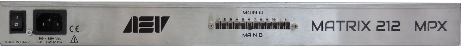 AEV Matrix 212 MPX audio matrix - 2 IN / 12 OUT - Audio switch ...