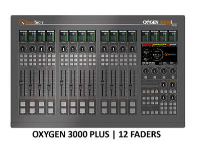 Axel Oxygen 3000 Plus 12 Fader 1 Audio I/O Board, 5 mic, 3 St., 1 Tel ...