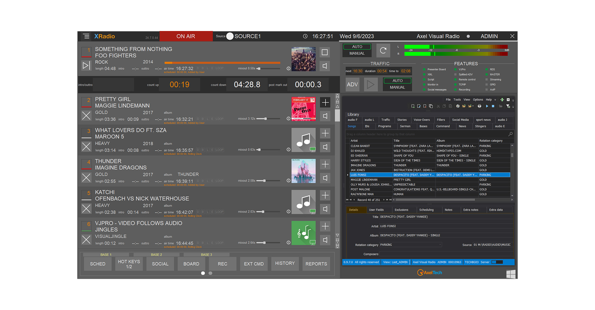 Axel XRadio On Air 1 Ch., Playout Radio/Web, Require XRadio Core for library and management ...