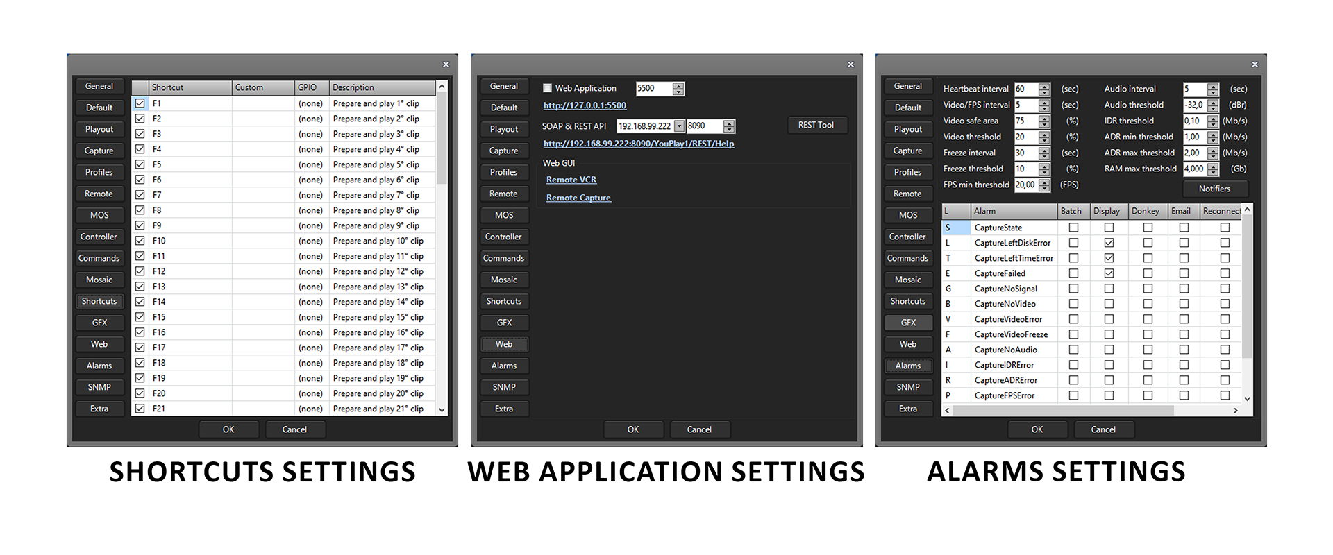 Axel YOUPLAY COMPACT Broadcast Turnkey Unit 2 channels playout HD SDI ...
