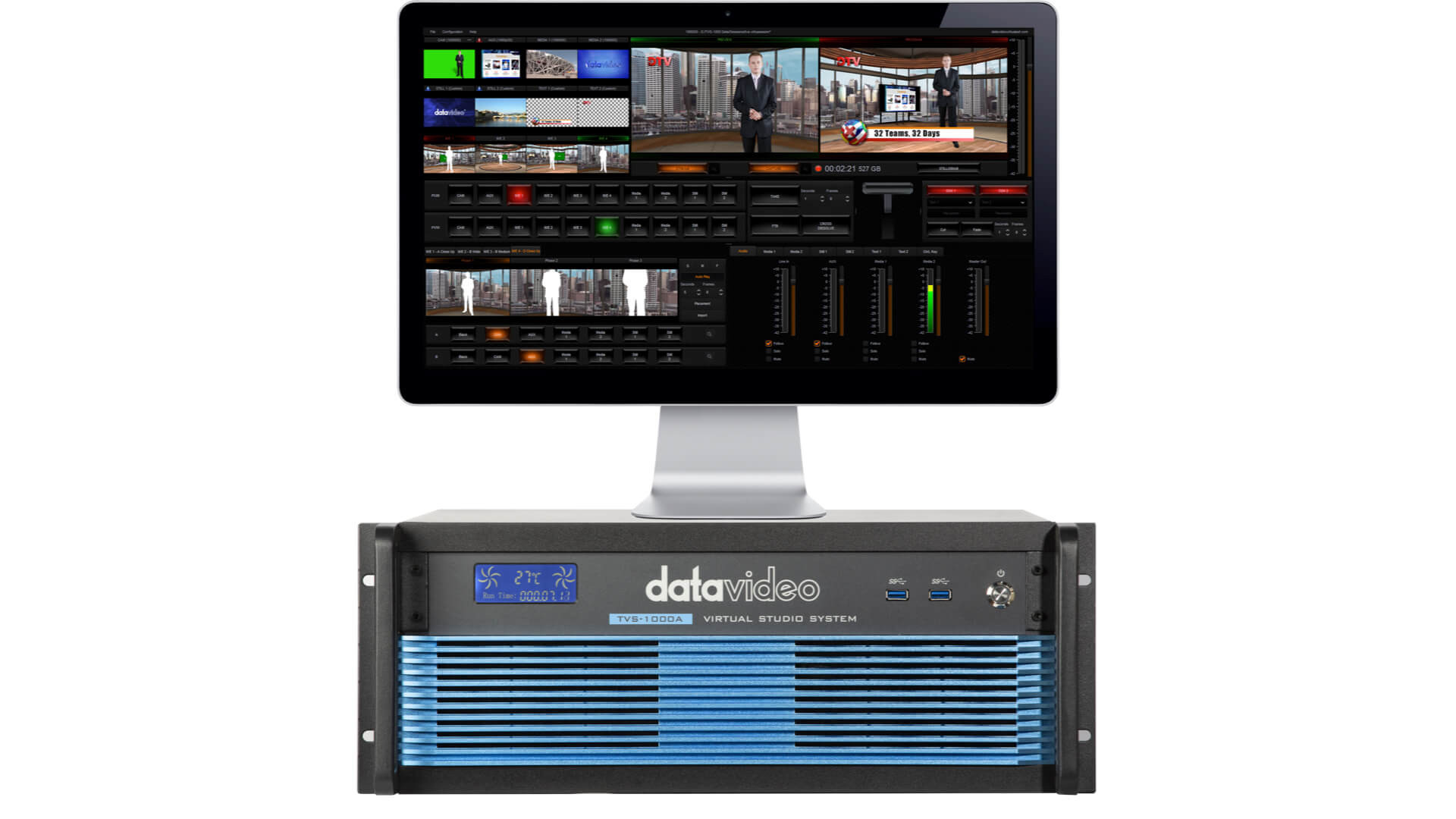 DataVideo TVS-1000A Virtual Studio System Single Channel, 1x HDMI input ...