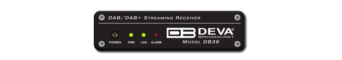 DEVA DB36 - DAB/DAB+ Radio Streaming Receiver - RF Monitoring/Measuring ...