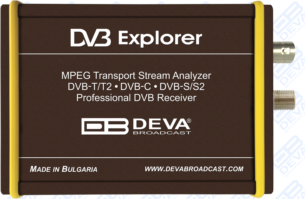 DEVA DVB Explorer - Advanced DVB-T/T2/C/S/S2 Analyzer - RF Monitoring/Measuring ...