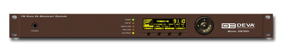 DEVA DB7001 FM Radio Re-Broadcast Receiver DSP-based with TCP/IP Connectivity - FM & DAB ...