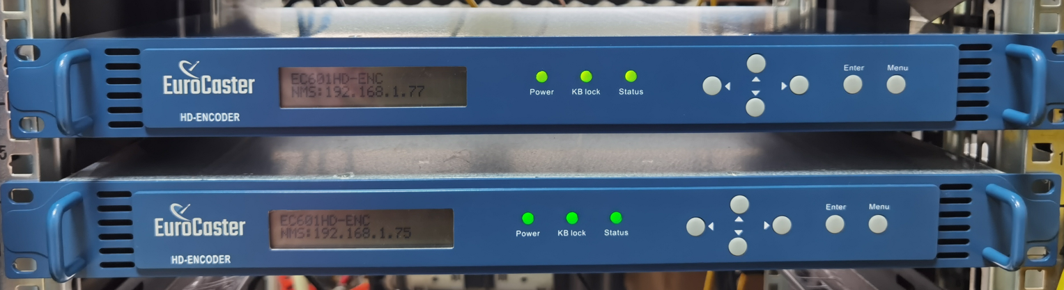 Eurocaster EC-601 HD Encoder,1920x1080, H.264/AVC MPEG-2, input; HD/SD-SDI, HDMI,XLR, output ...