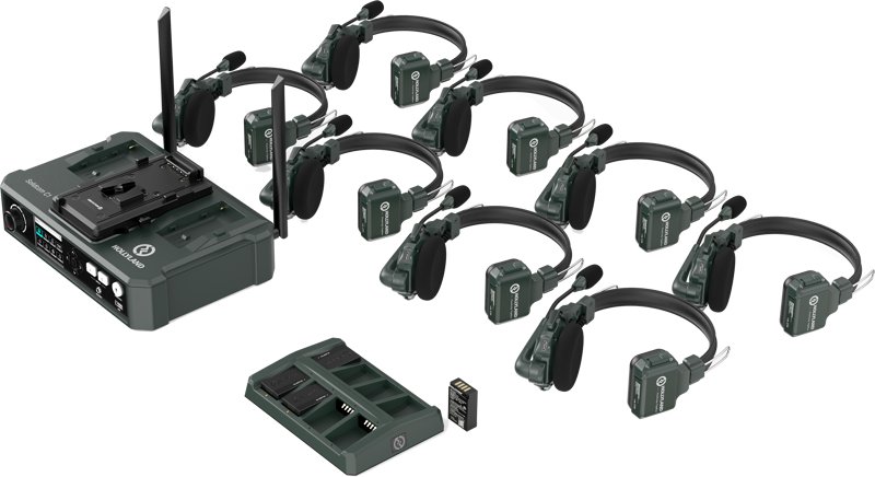 Hollyland Solidcom C1 Full Duplex Wireless Intercom System with HUB & 8 ...