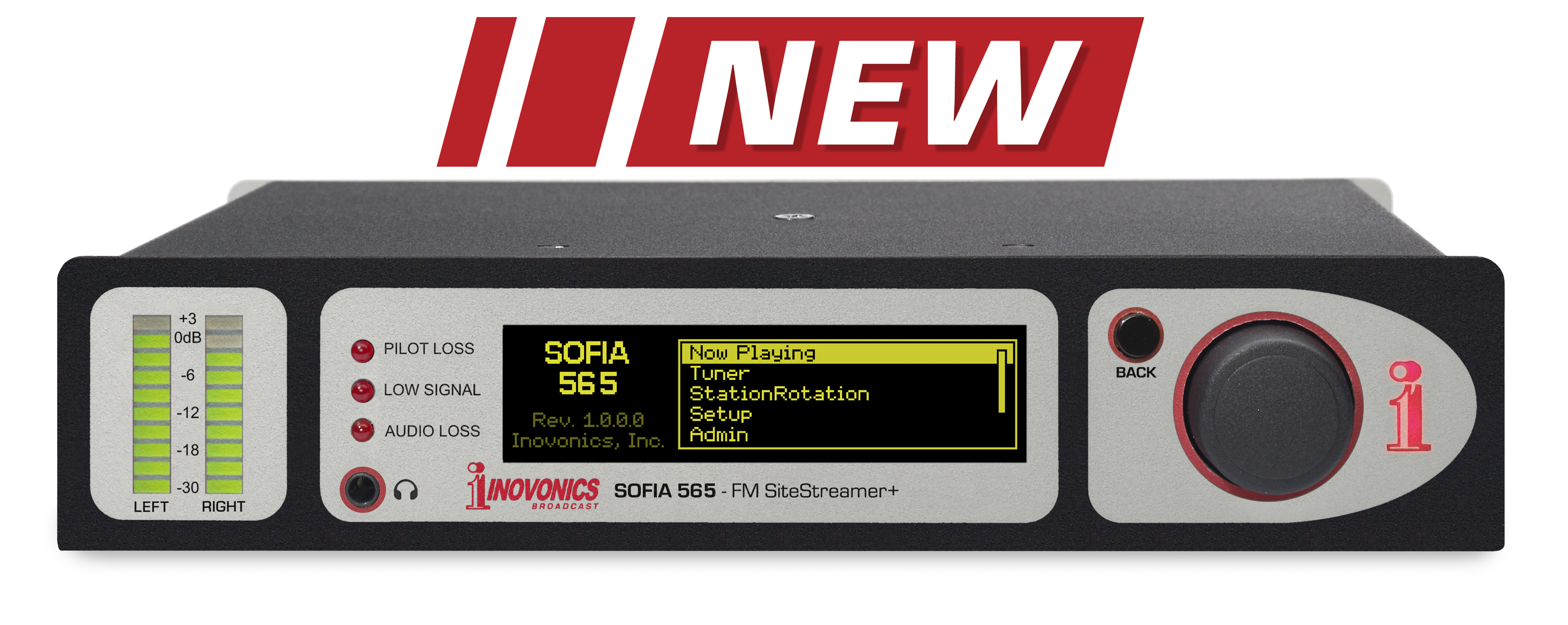 Inovonics 565 SOFIA FM SiteStreamer+ DSP-based remote monitor receiver ...