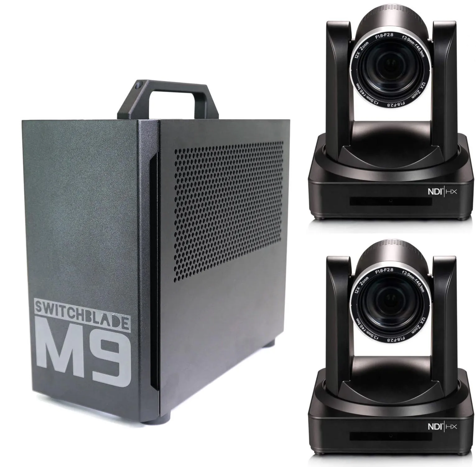 vMix Switchblade M9 vMix HD switcher w/ 4x 3G-SDI inputs+ 2 PTZ cams w ...