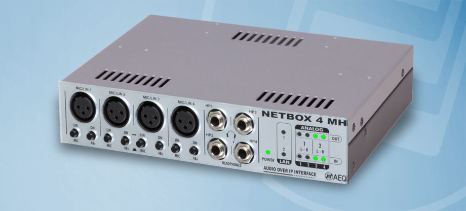 AEQ Netbox 4 MH AoIP 4 channel interface - Audio switch & distribution ...