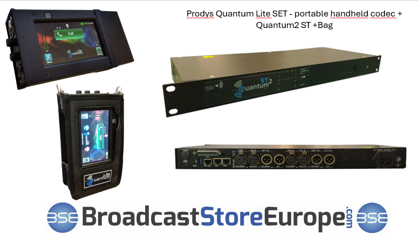 Prodys Quantum Lite SET - portable handheld codec + Quantum2 ST +Bag ...