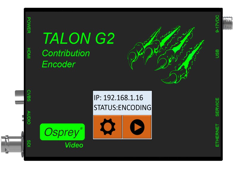 Osprey Talon G2 Streaming Encoder - 3 Channel, SDI, HDMI, LCD touch ...