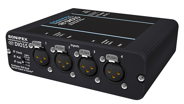 Sonifex AVN-DIO15 4 Analogue XLR Inputs to Dante Black - Audio Cards ...