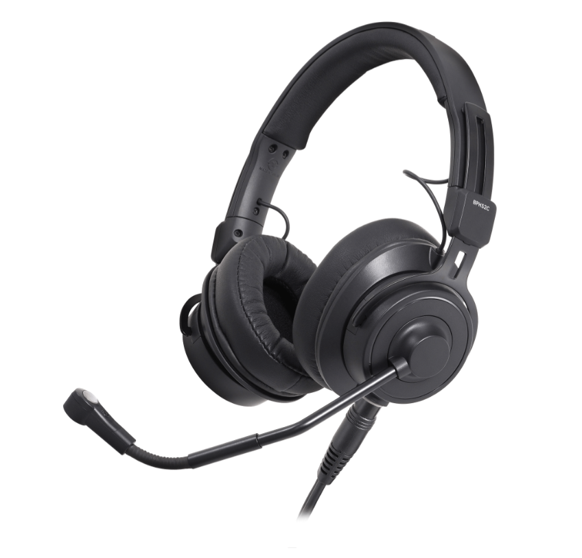 Audio-Technica AT-BPHS2Ca-UT Broadcast Stereo Headset with Condenser ...