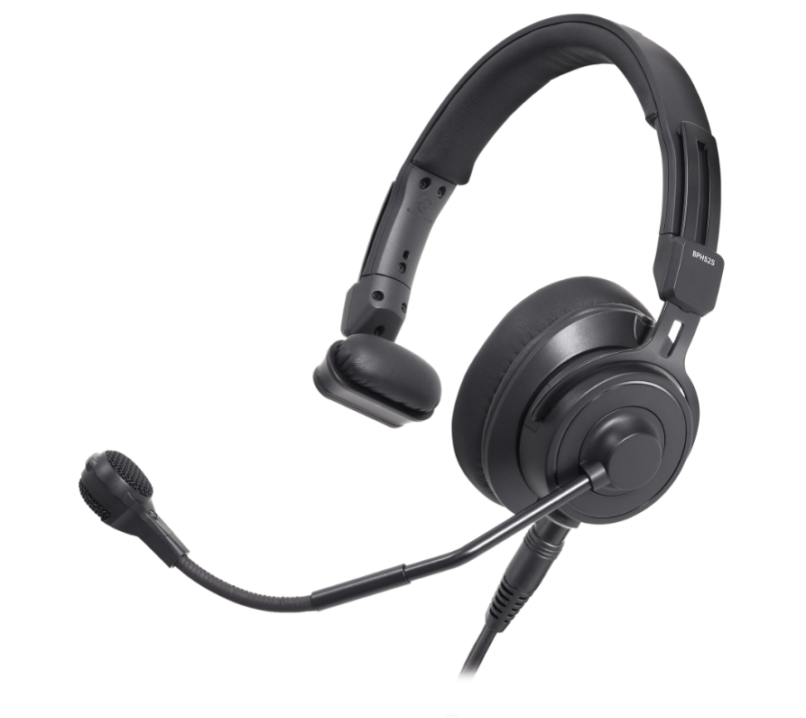 Audio-Technica AT-BPHS2S-UT - Single Ear Broadcast Headset with Dynamic ...
