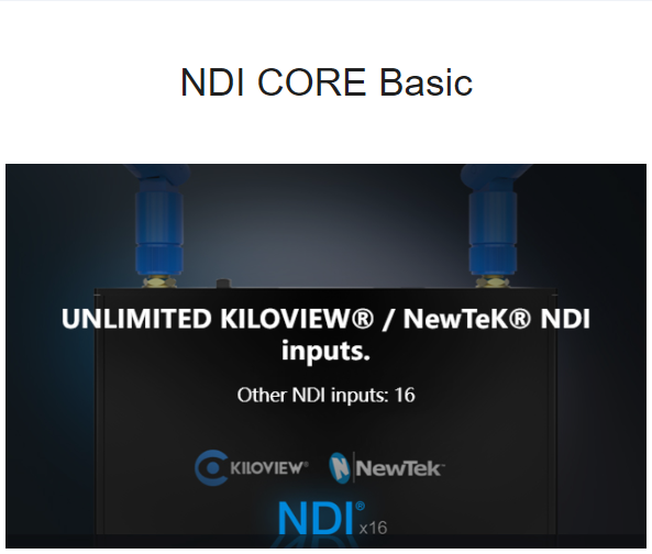 Kiloview NDI Core BASIC Software - Video IP Transmission ...
