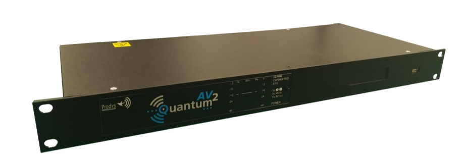Prodys Quantum2 AV Video Decoder-Audio-Video IP codec. Two audio stereo ...