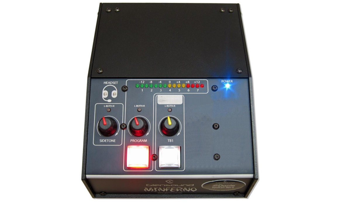 Glensound Minferno/1 Single Commentator's Box For Dante Audio Networks ...