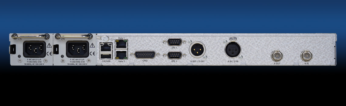 2wcom MPX-1c FM-MPX over IP codec Base unit with 1x 230VAC or 48VDC internal power supply - IP ...