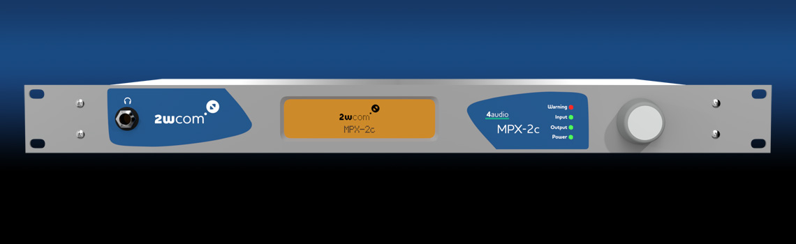 2wcom MPX-2c with 1x 230VAC internal power supply - (basic unit only /w ...
