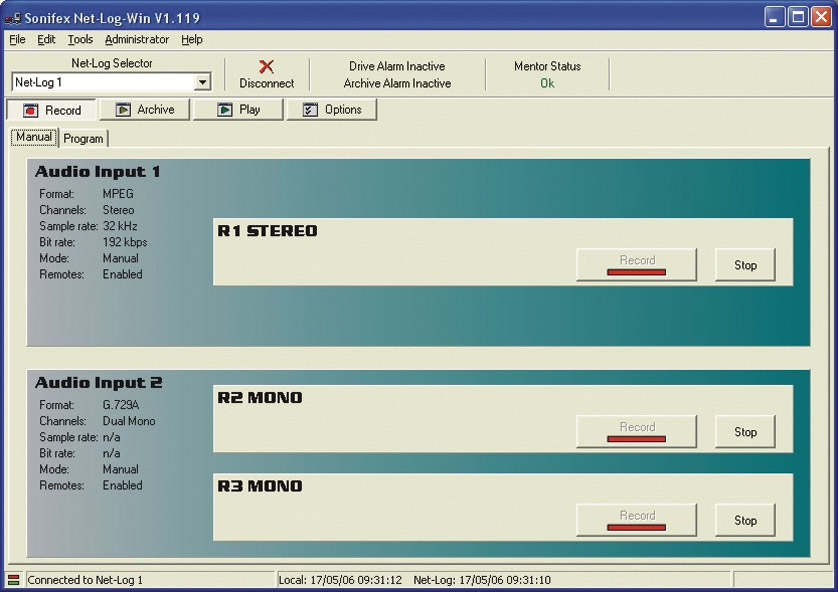 Sonifex Net-Log-Win05 Windows Software - 5 Stream License - Audio ...