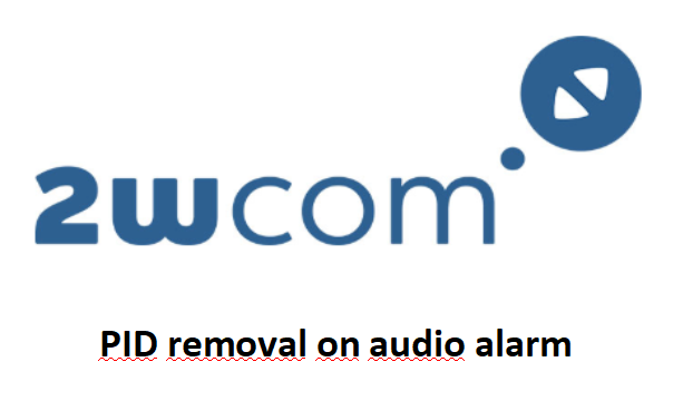 2wcom PID removal on audio alarm for MM08E - Satellite head-end encoders etc ...