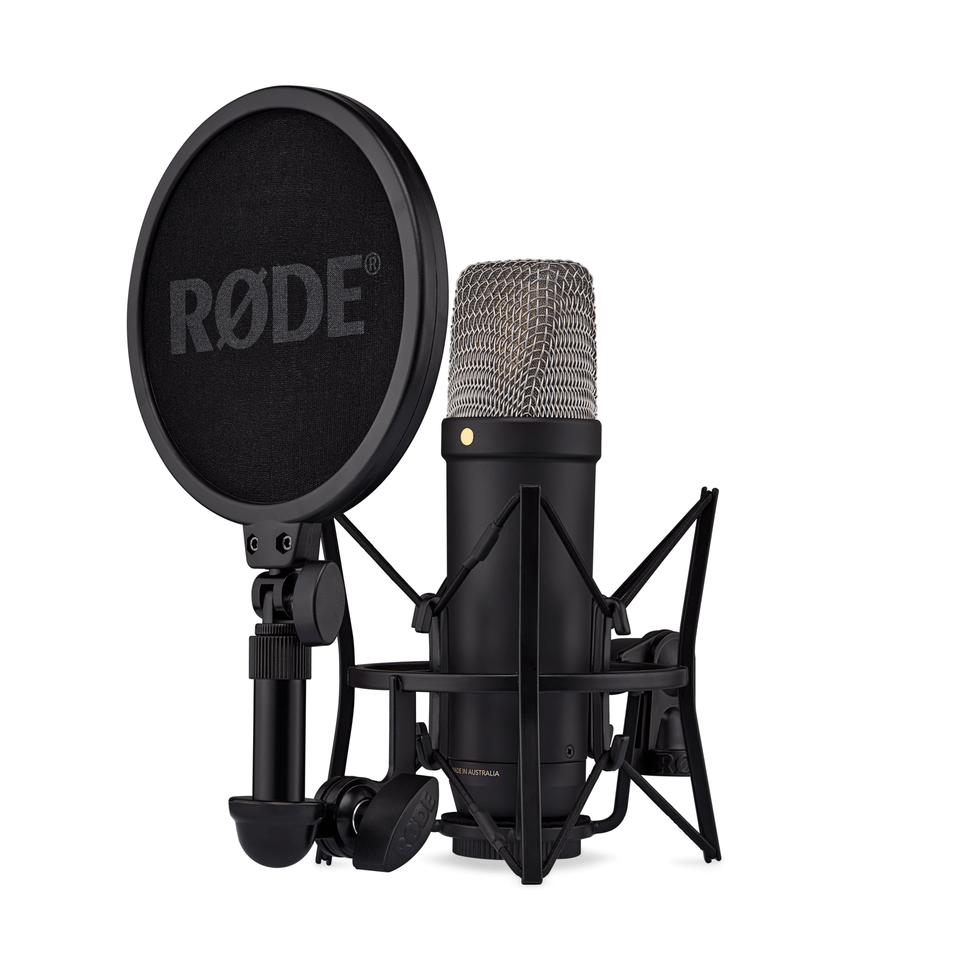 Røde NT1 5th gen. studio condenser microphone in black with both XLR ...