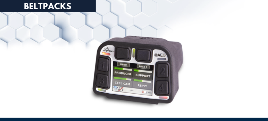 AEQ XPLORER Wireless belt pack - Intercom / Talk Back ...
